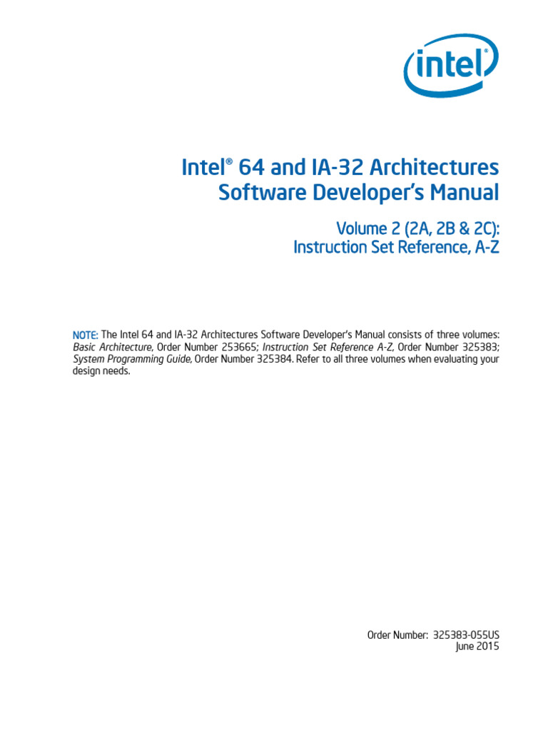 Intel® 64 and IA-32 Architectures Software Developer's Manual | PDF | Central Processing Unit ...