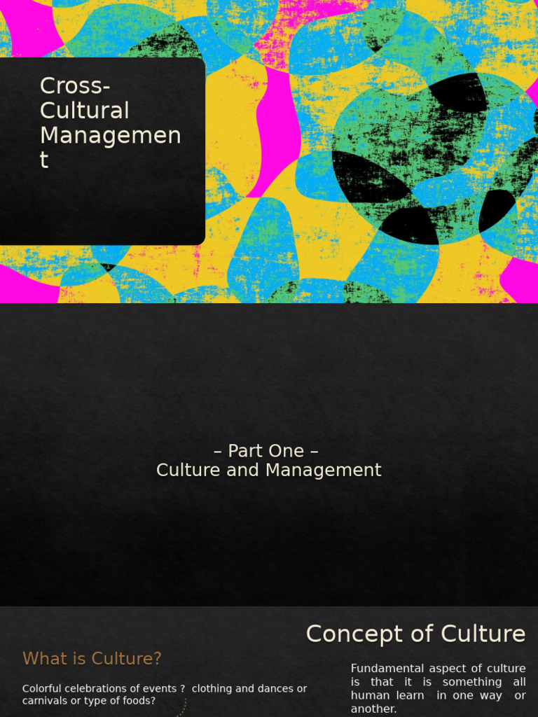 Cross-Cultural Management Part.1 Rev. 2 | PDF | Social Psychology ...