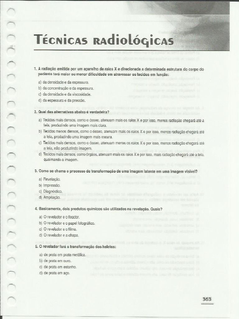 Tec. Radiologicas e Ultrassom | PDF
