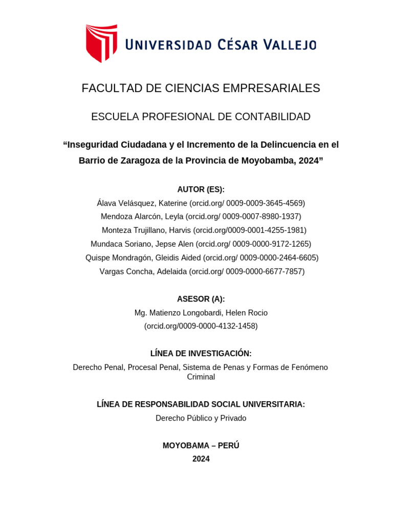 Grupo N°03... | PDF | Crímenes | Crimen y violencia