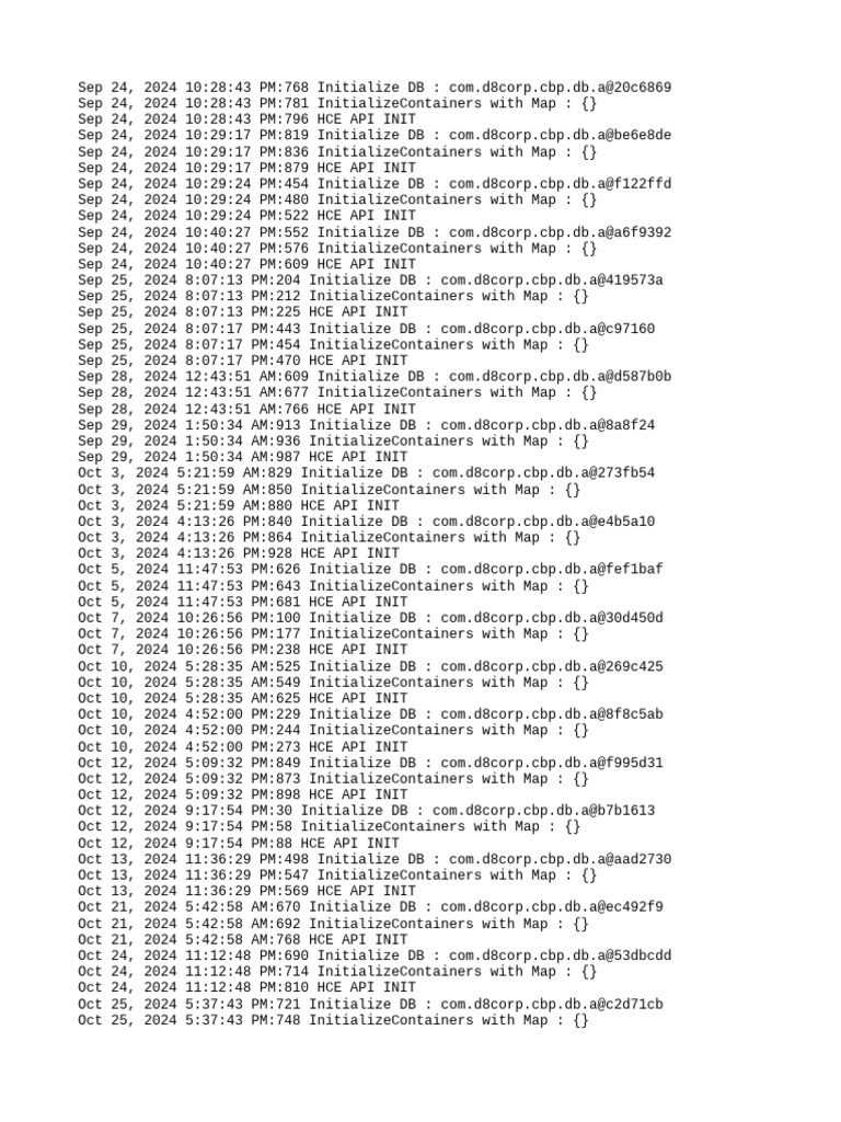 Hce SDK - Log | PDF | Home & Garden | Computers