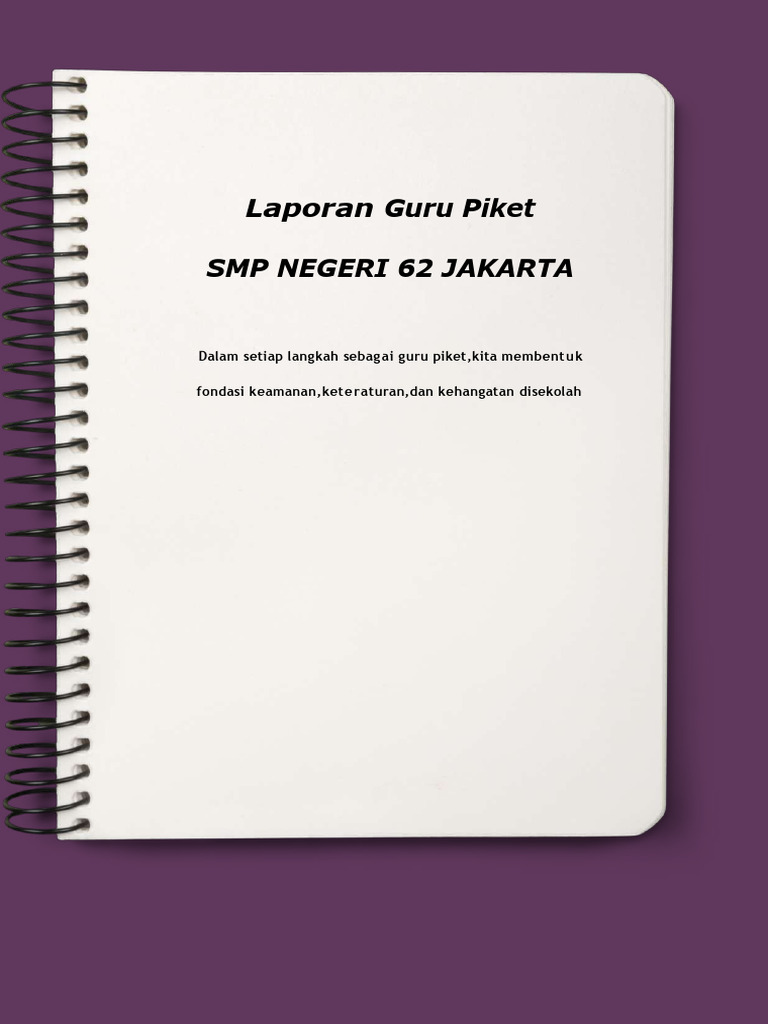 Laporan PMM - Guru Piket - RR Niken Levy Libriati, S.PD 2024 | PDF