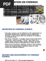 Introduction to Forensic Science | PDF | Forensic Science | Scientific ...