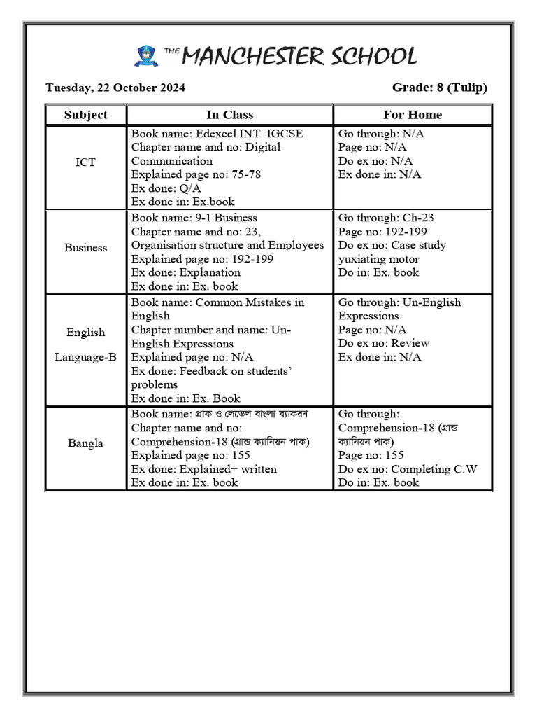 Grade-9. Special Note | PDF