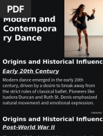 Basic Dance Steps and Proper Technique of Contemporary Dance | PDF