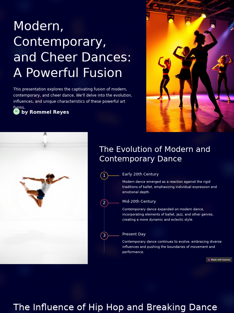 Modern-Contemporary-and-Cheer-Dances-A-Powerful-Fusion | PDF | Dances ...