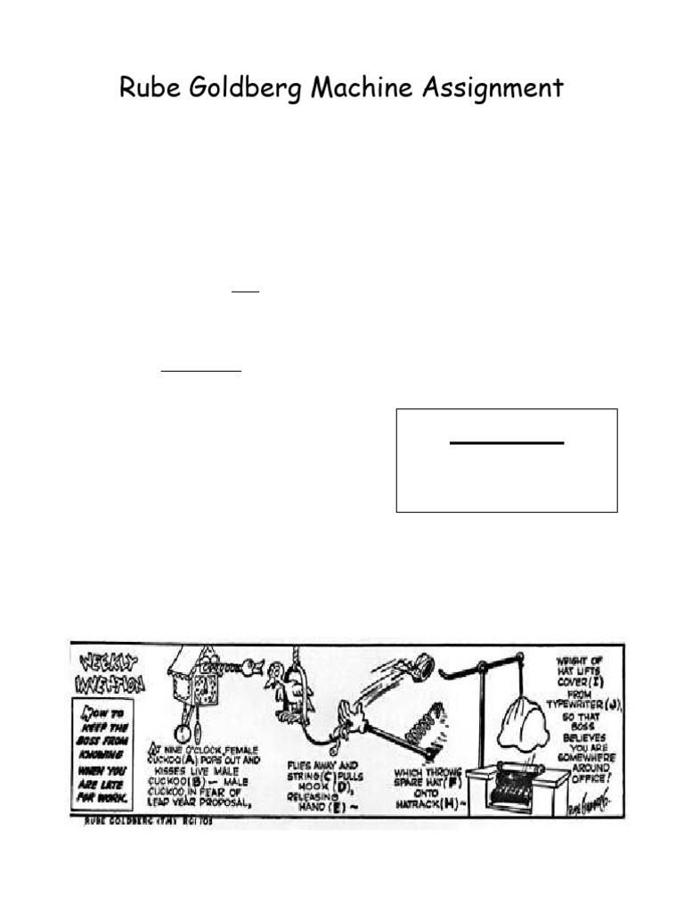 Rube Goldberg Machine Challenge | PDF | Machines | Mechanical Engineering