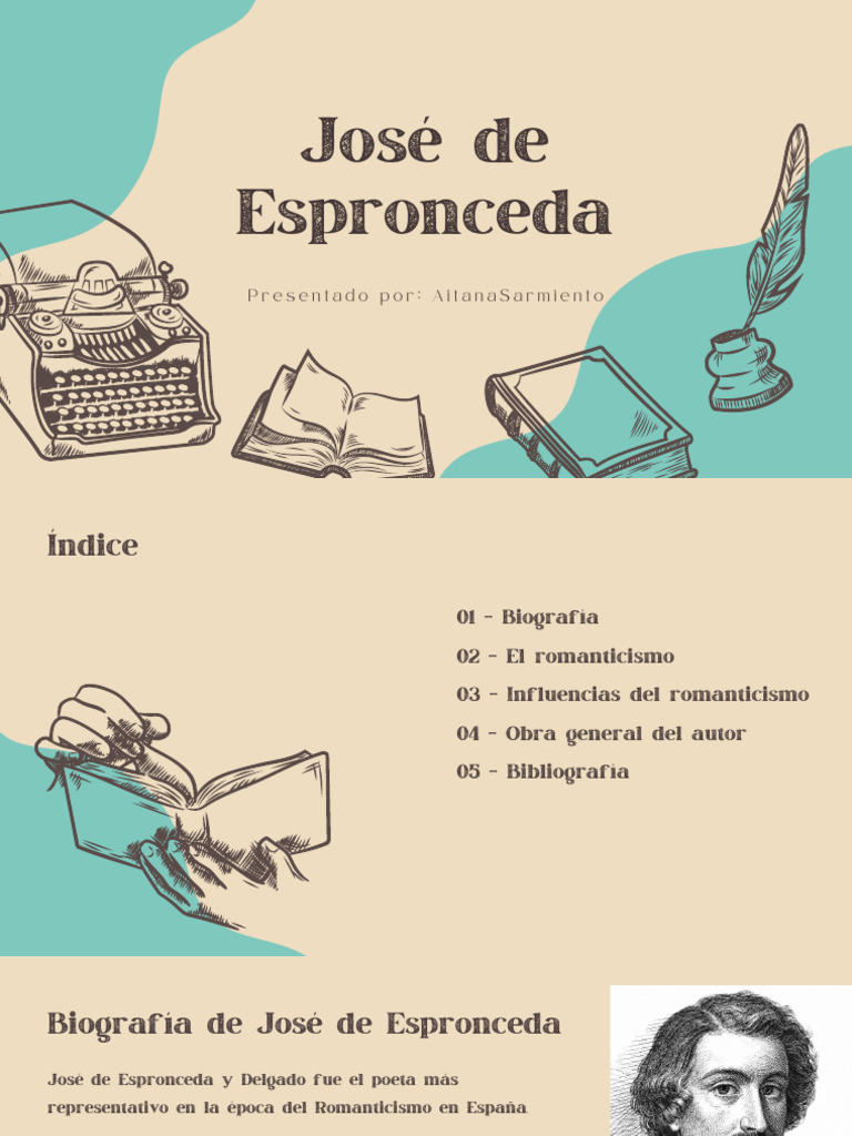 Presentacion Jose de Espronceda | PDF | Clásicos