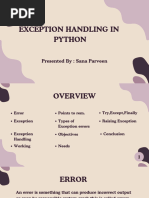 Exception Handling - Sumita Arora | PDF | Python (Programming Language ...