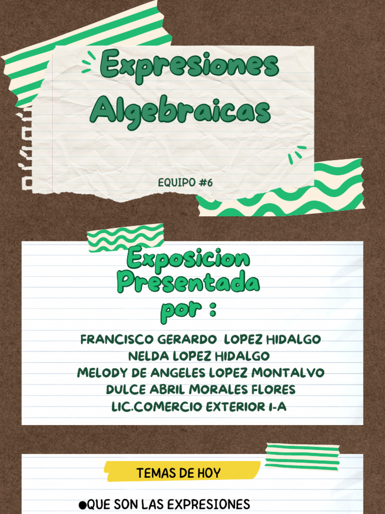 Tipos y Clases de Expresiones Algebraicas | PDF | Multiplicación ...