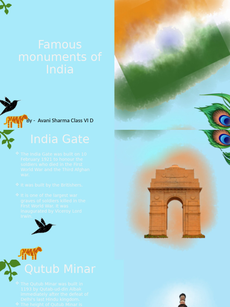 Famous Monuments of India | PDF