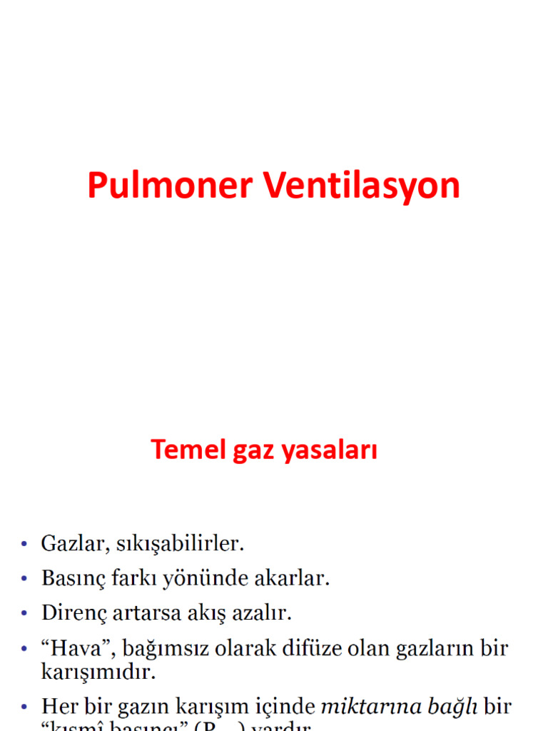 Ventilasyon | PDF