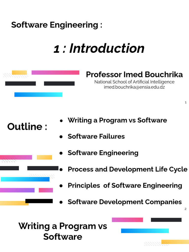 01 Introduction Software Engineering | PDF | Application Software ...