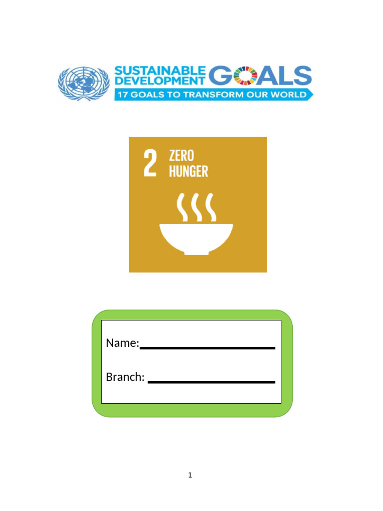 sdg zero hunger | PDF | Hunger | World Food Programme