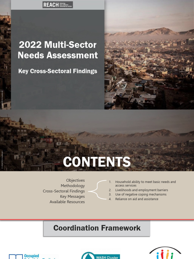 MSNA 2022 Cross-Sectoral Findings | PDF | Aids | Basic Needs