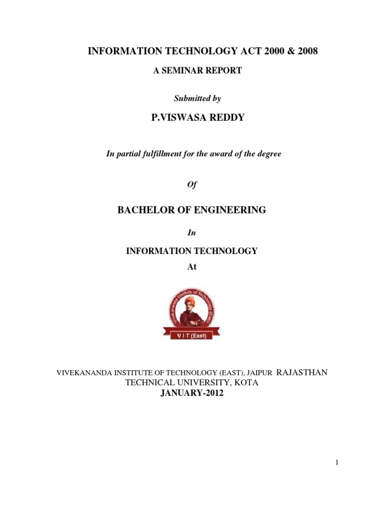 Information Technology Act | PDF | Cybercrime | Public Key Cryptography