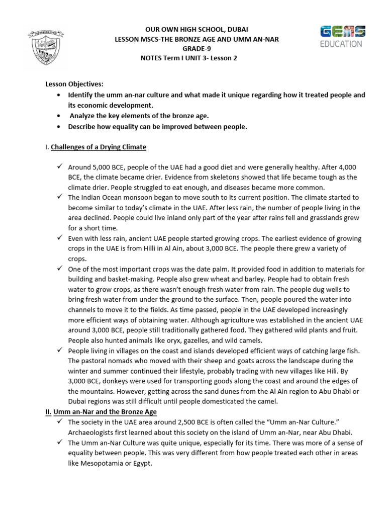 967b0f8a 0afd 4290 9342 0127e18c35a4 - Notes The Bronze Age and Umm An ...