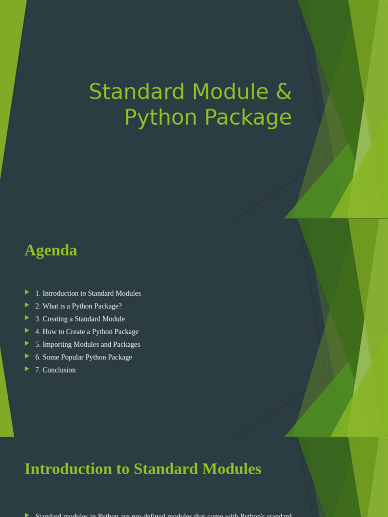 Standard Module & Python Package | PDF | Python (Programming Language ... Standard Module & Python Package | PDF | Python (Programming Language ...