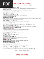 Lakkis Farm Menu and Prices PDF | PDF | Lamb And Mutton | Meat