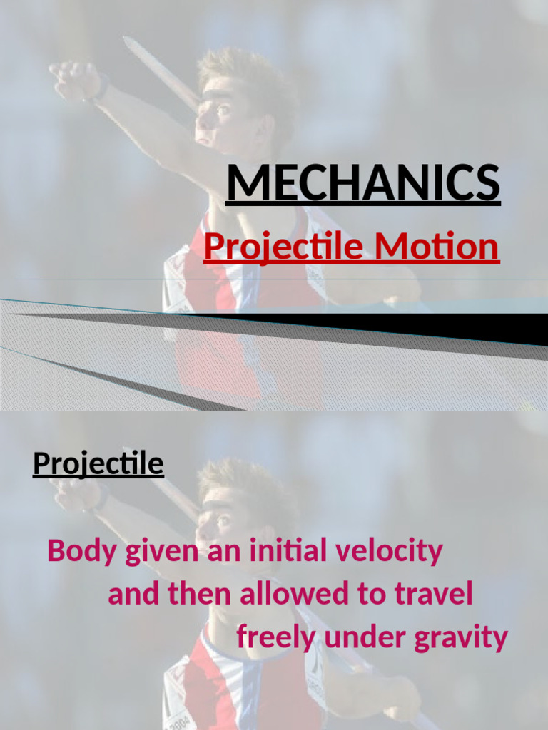 Projectile Motion | PDF