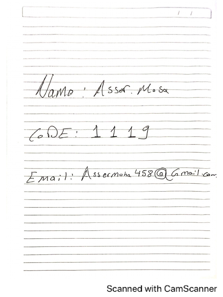 1119 Aaser Mohammad Mosa | PDF