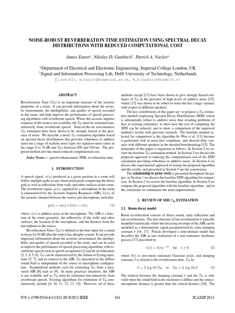 Eaton 2013 | PDF | Spectral Density | Applied Mathematics