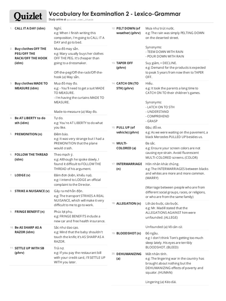 Lexico Grammar2 | PDF