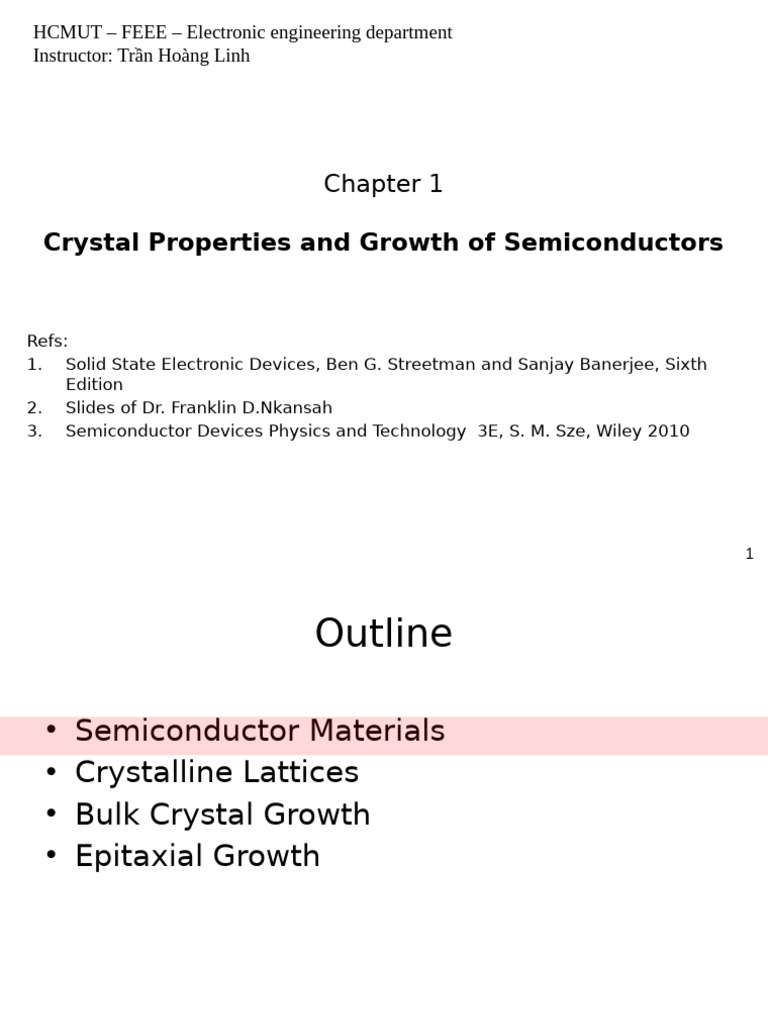 Czochralski Process in Semiconductor Growth | PDF | Epitaxy | Semiconductors