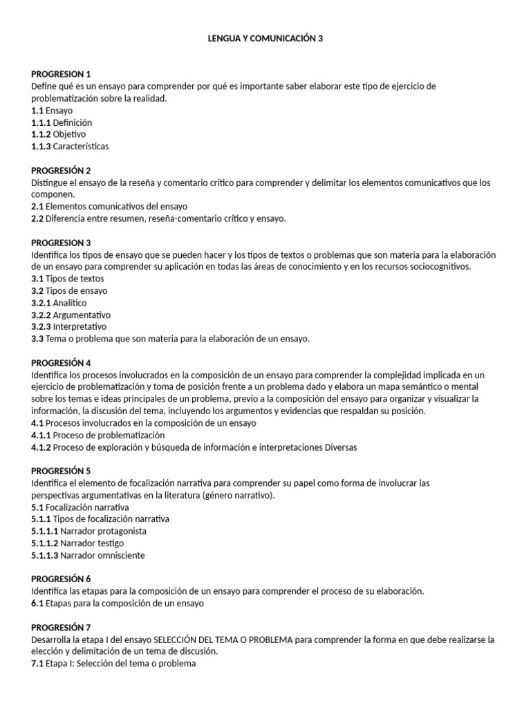 PROGRESIONES | PDF | Ensayos