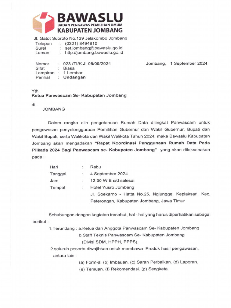 Contoh Undangan | PDF
