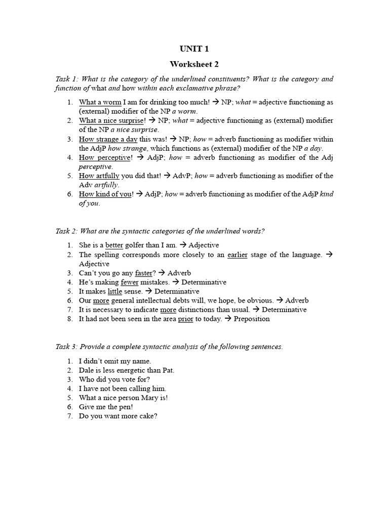 Tasks_2_key (1)_043908 | PDF | Adverb | Grammar