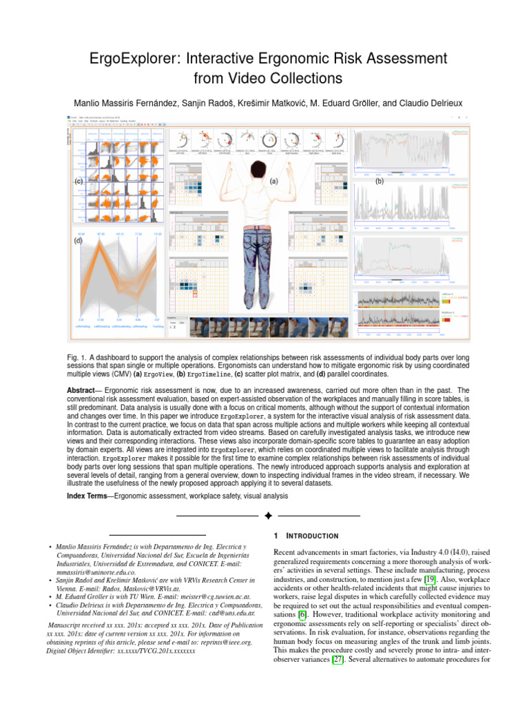 FERNANDEZ 2022-ErgoExplorer Interactive Ergonomic Risk Assessment from Video Collections | PDF ...