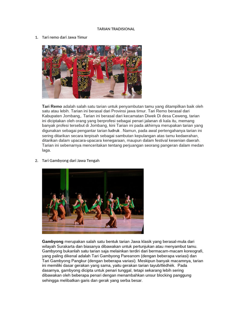 Tarian Tradisional | PDF