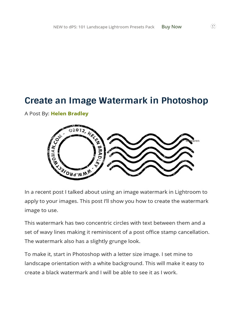 Postage_WaterMark | PDF | Adobe Photoshop | Graphic Design