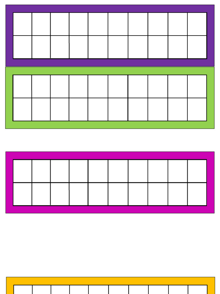 Tabla para Escribir y Contar | PDF
