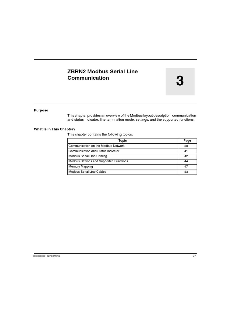 ZBRN2 Modbus Communication Overview | PDF | Input/Output | Information Age