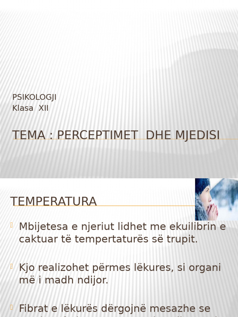 Tema Psikologji TV. Perceptimet Dhe Individi | PDF