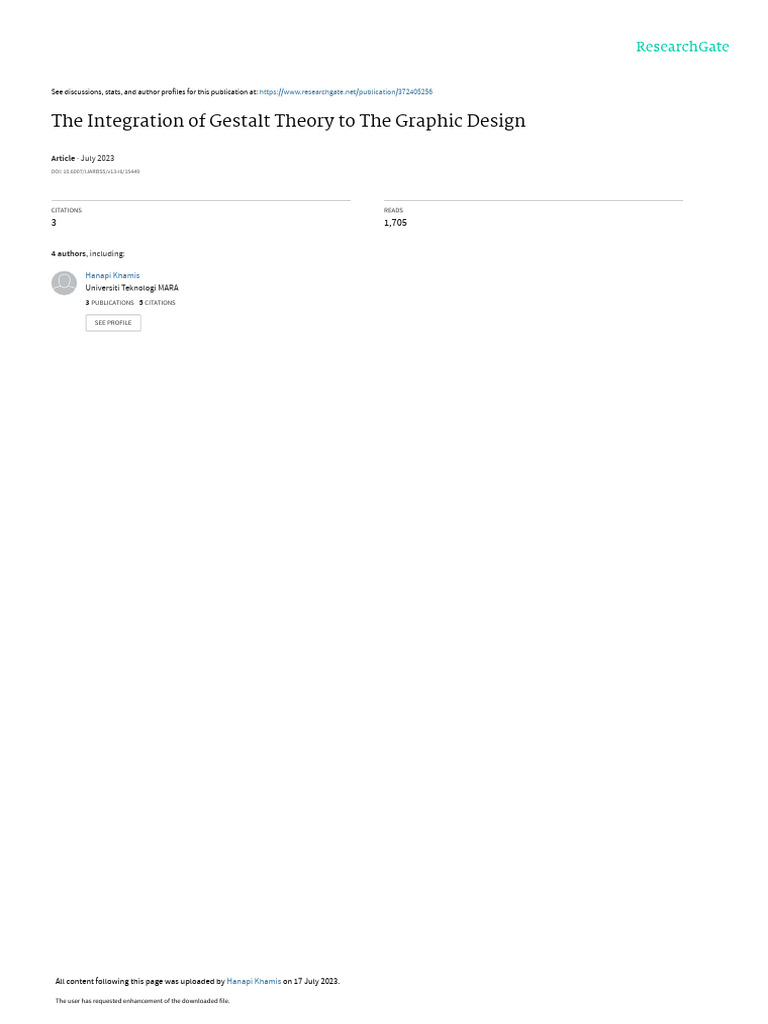 The Integration of Gestalt Theory To The Graphic Design | PDF ...