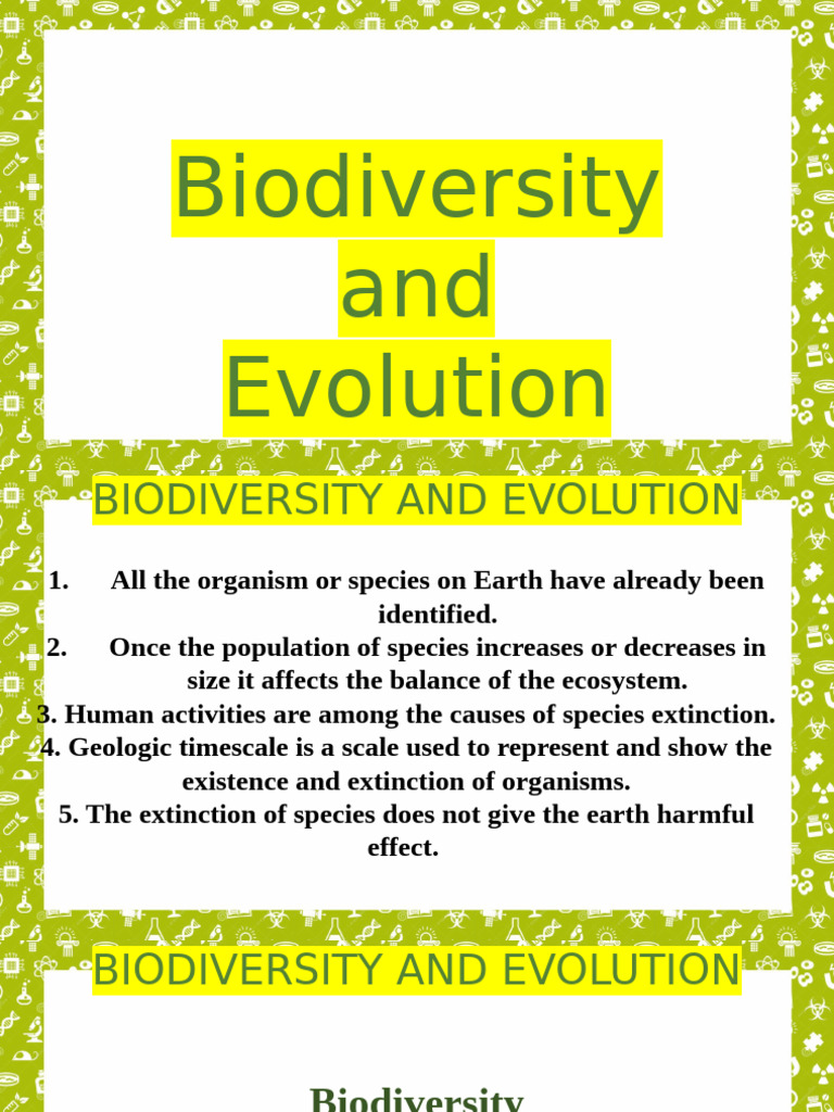 Biodiversity and Evolution in Grade 9 | PDF | Biodiversity | Evolution