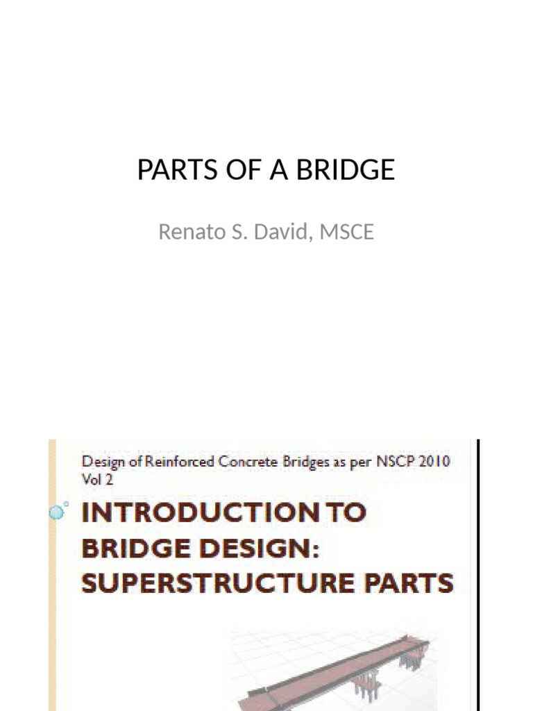 Parts of a Bridge | PDF