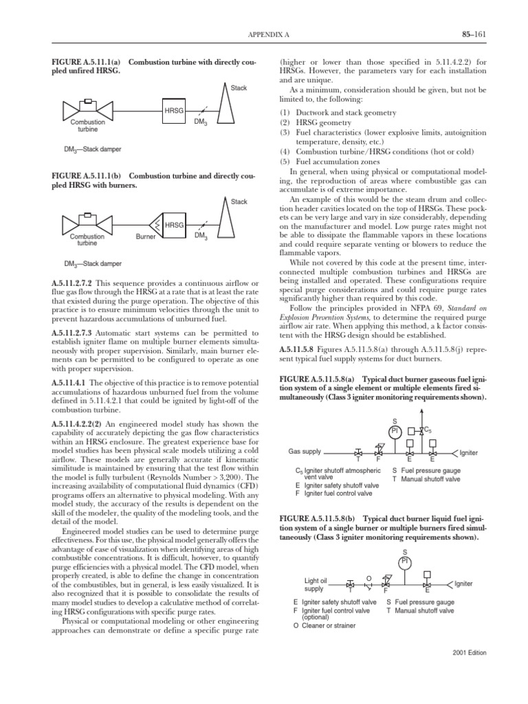 Nfpa 85-2001 - Arreglo Tren de Gas y Fueloil para Calderas de Un Solo ...