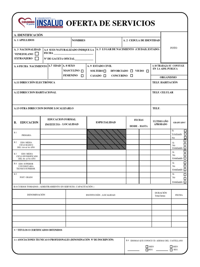 FORMATO-OFERTA-DE-SERVICIO-2023 | PDF