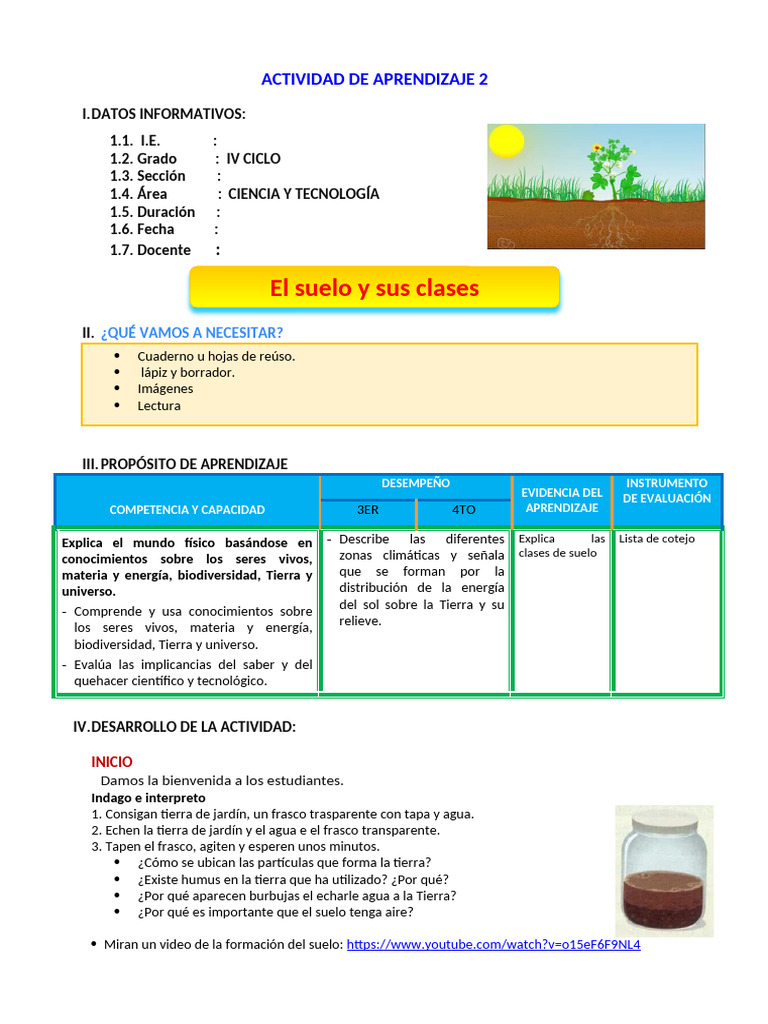 El Suelo y Sus Clases SESION CT. | PDF | Suelo | Permeabilidad ...