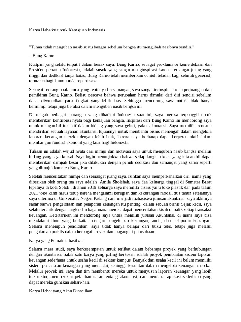 Raw Essay Beasiswa 1 | PDF