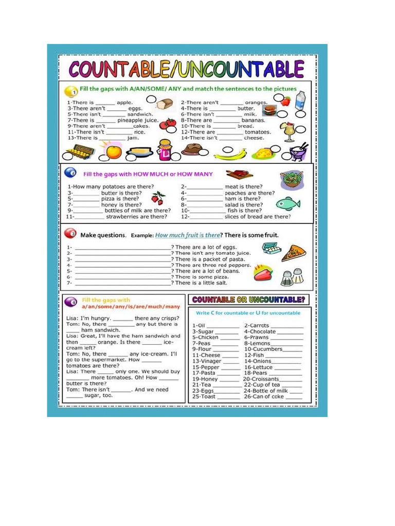 Countable and Uncountable Noun | PDF