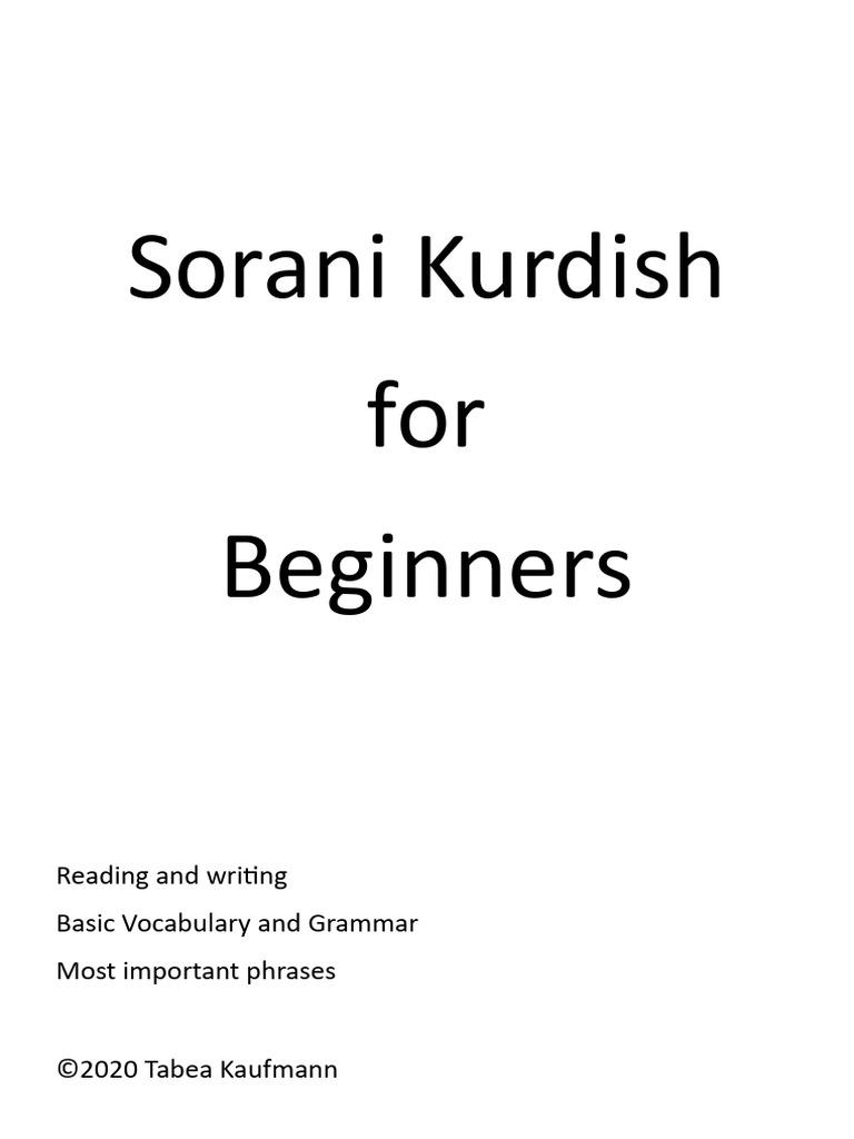 Kurdish Reading For Beginners | PDF