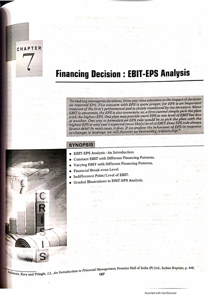 EBIT EPS Analysis | PDF