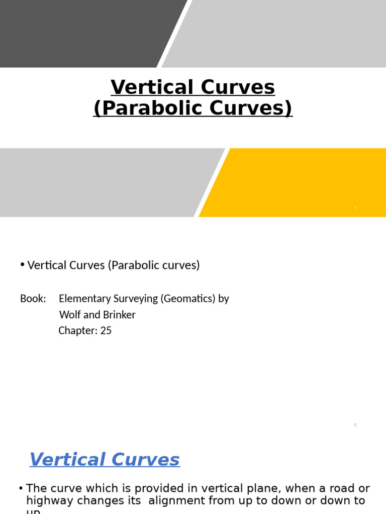 Vertical Curves L36-37 | PDF | Geometry