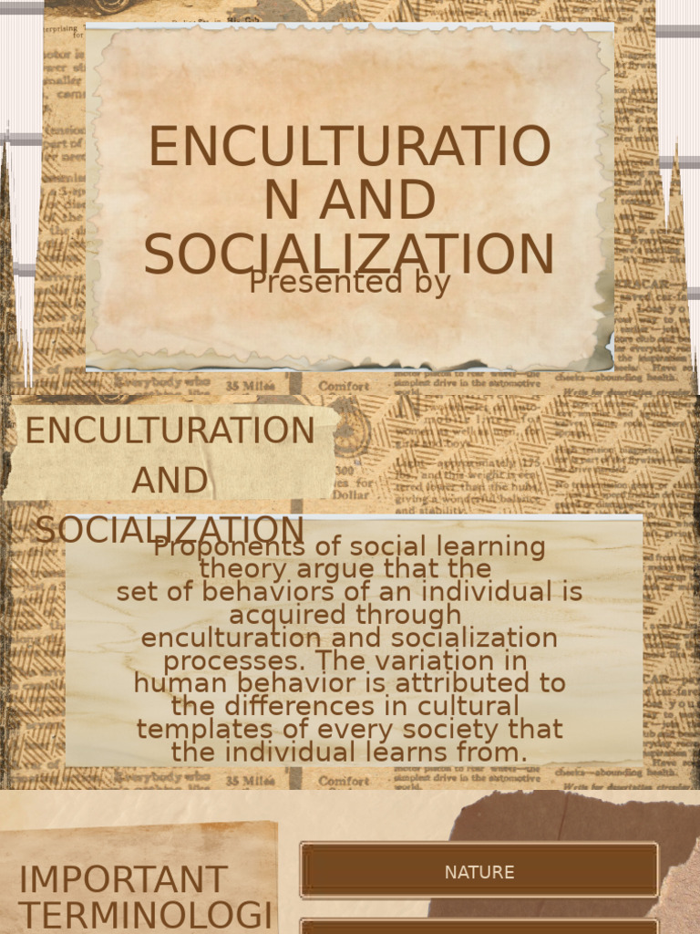 Understanding Enculturation & Socialization | PDF | Science & Mathematics