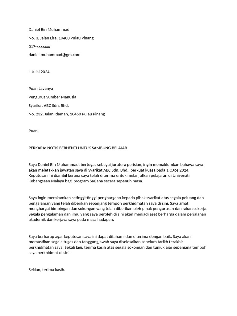 Daniel Bin Muhammad | PDF